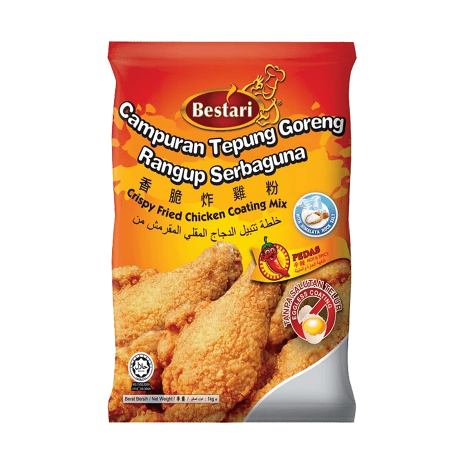 Bestari Crispy Fried Chicken Coating Mix (Hot and Spicy) 1kg – Jaya ...