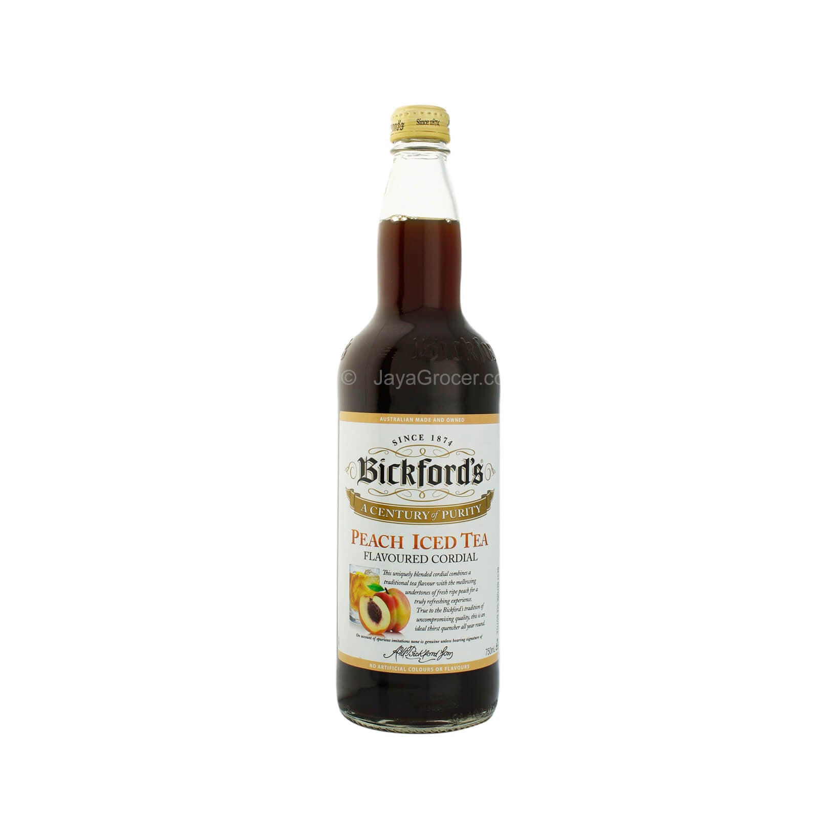 Bickfords Peach Ice Tea Flavoured Cordial 750ml – Jaya Grocer | Plaza ...