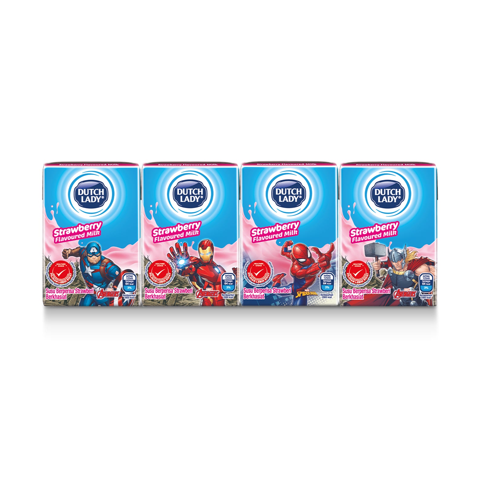 Dutch Lady Milky Marvel Strawberry Flavour UHT Milk 125ml x 4 – Jaya ...