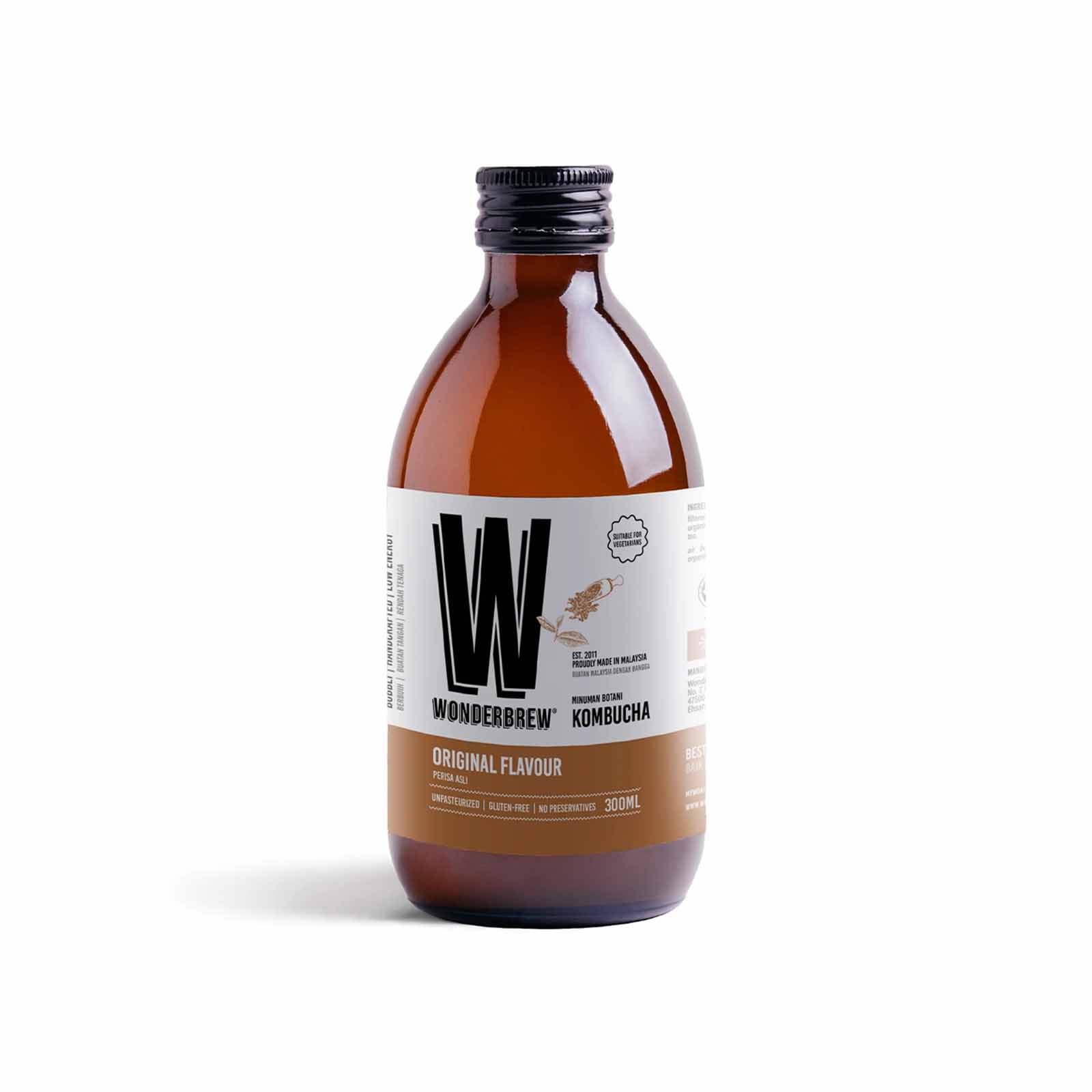 Wonderbrew Kombucha Original 300ml – Jaya Grocer | Plaza Jelutong