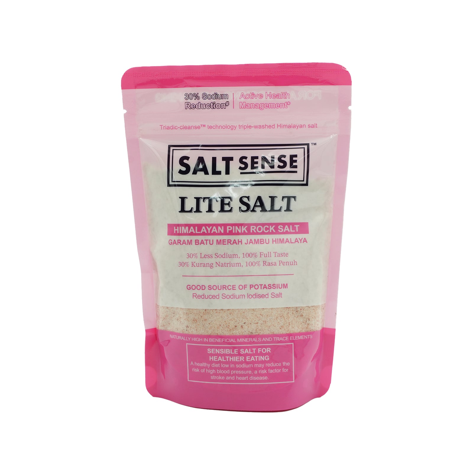 Salt Sense Lite Salt Pink Himalayan Salt 400g – Jaya Grocer | Plaza ...
