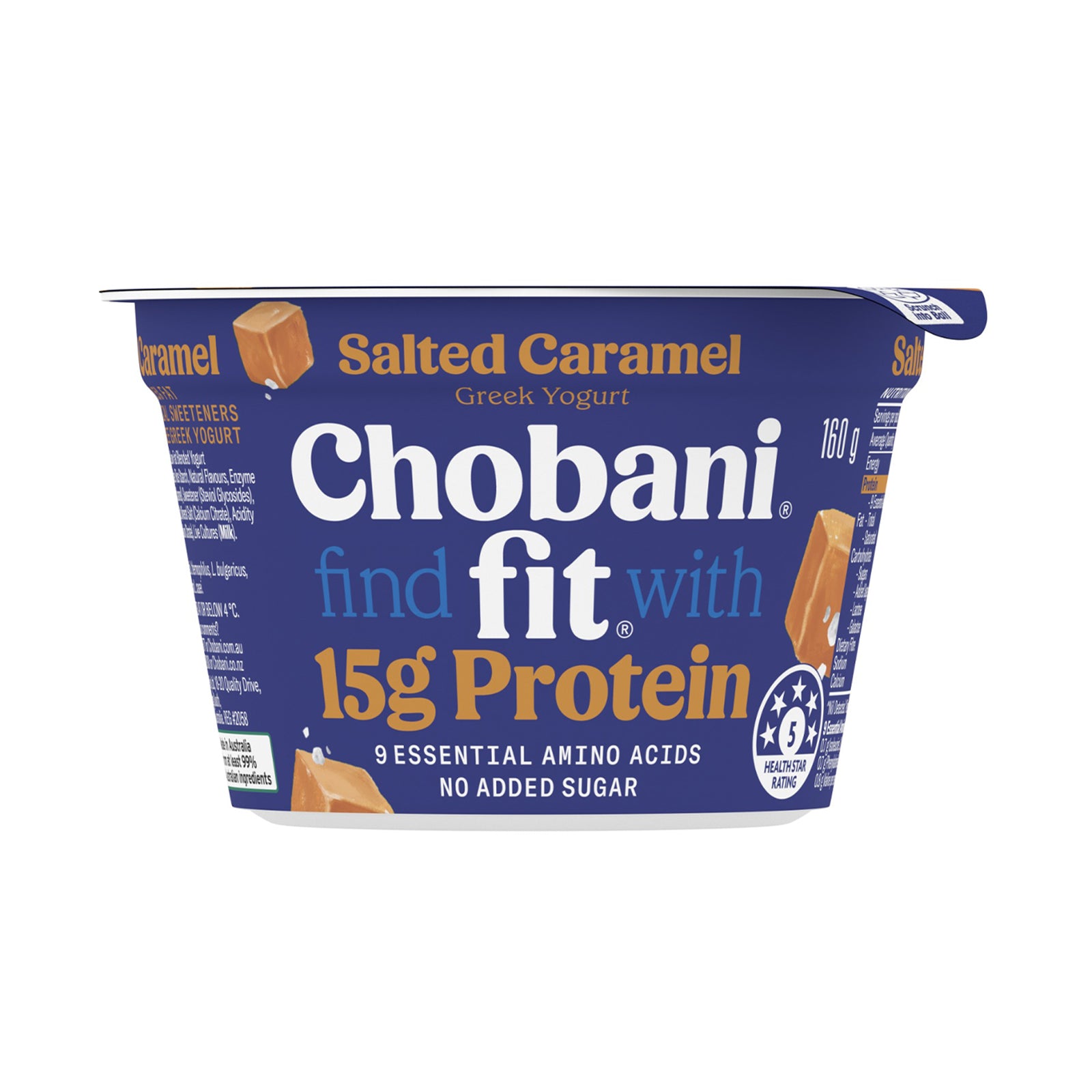 Chobani Fit Salted Caramel Greek Yogurt 160g – Jaya Grocer | Plaza Jelutong