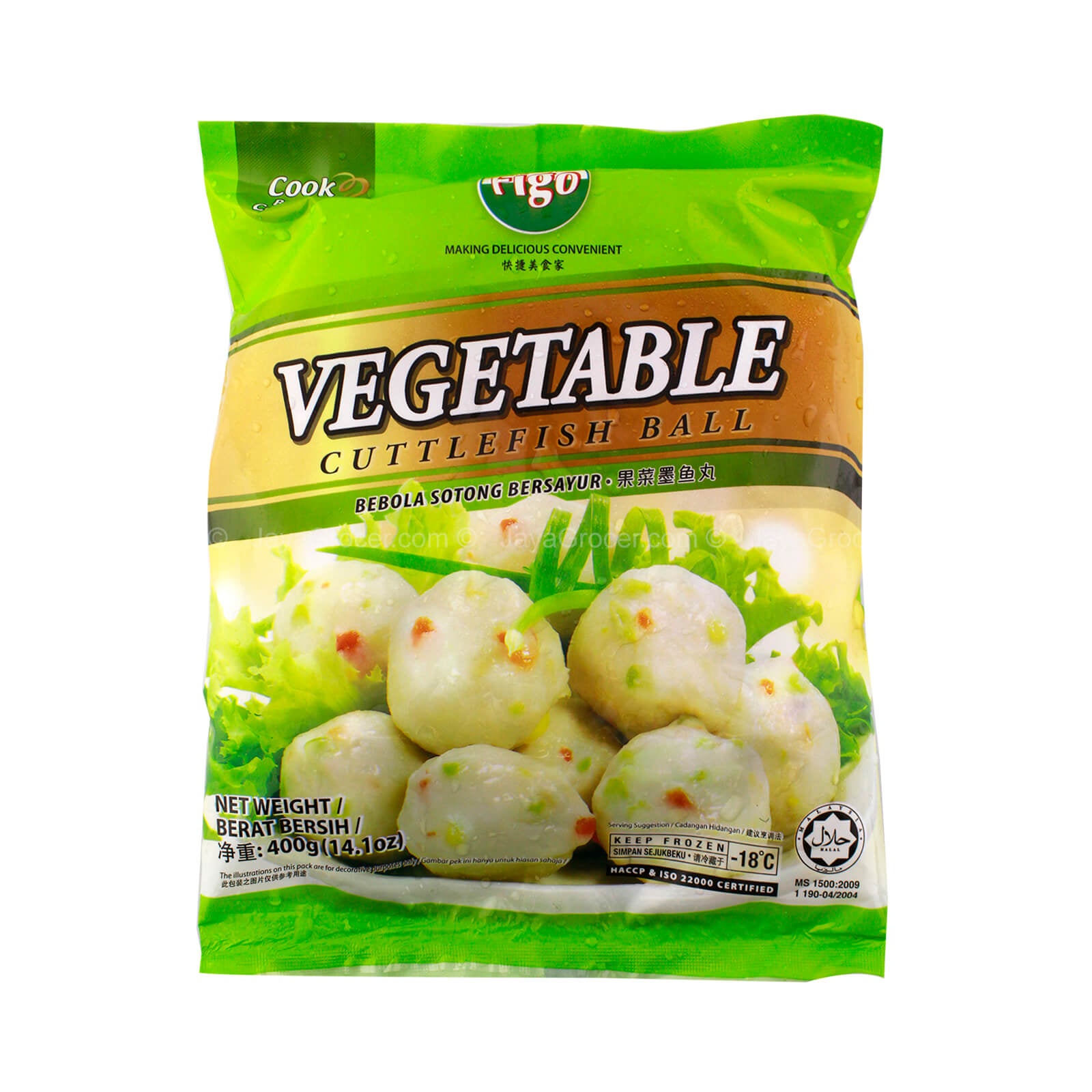 Figo Vegetable Cuttlefish Ball 400g – Jaya Grocer | Plaza Jelutong