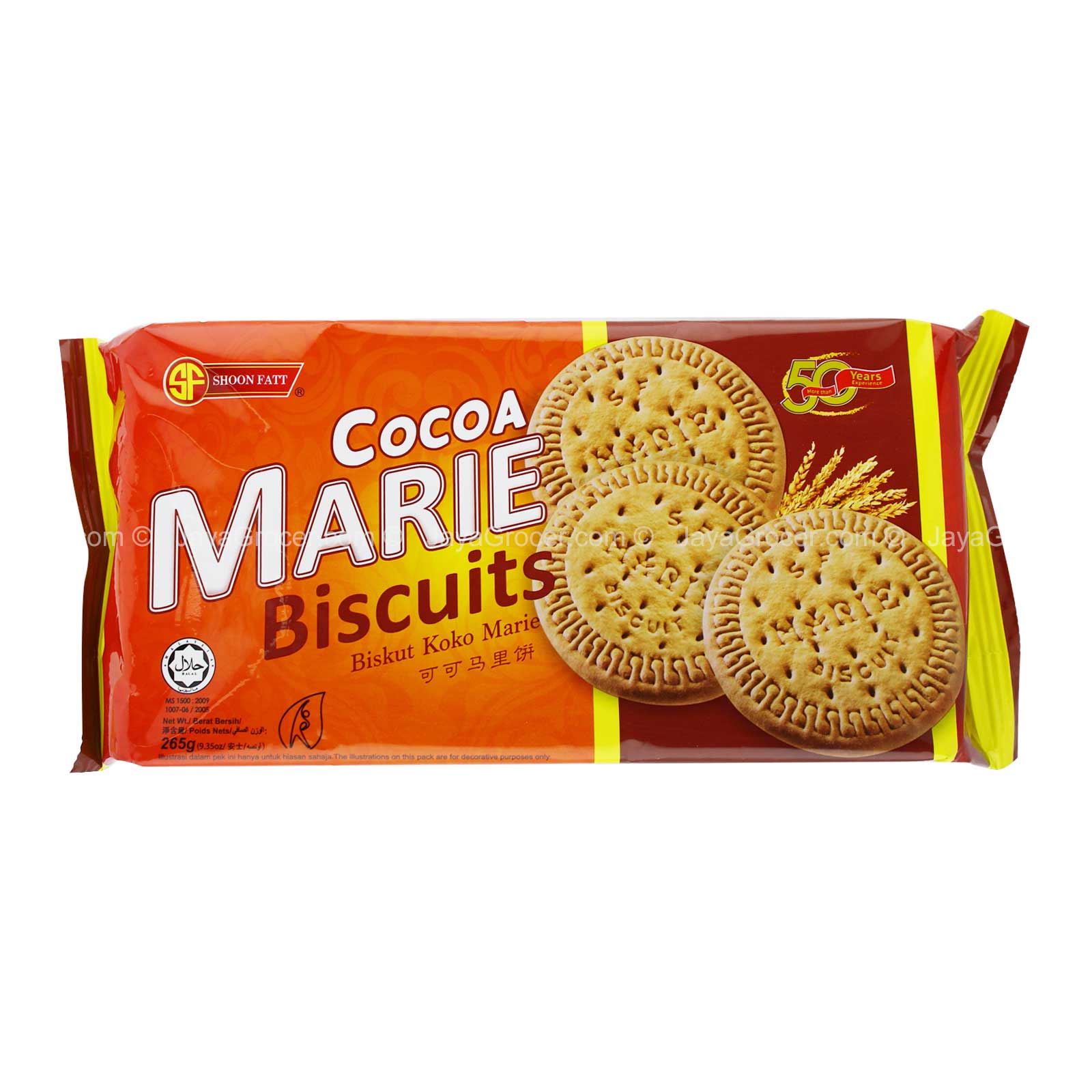 Shoon Fatt Large Cocoa Marie Biscuit 265g – Jaya Grocer | Plaza Jelutong