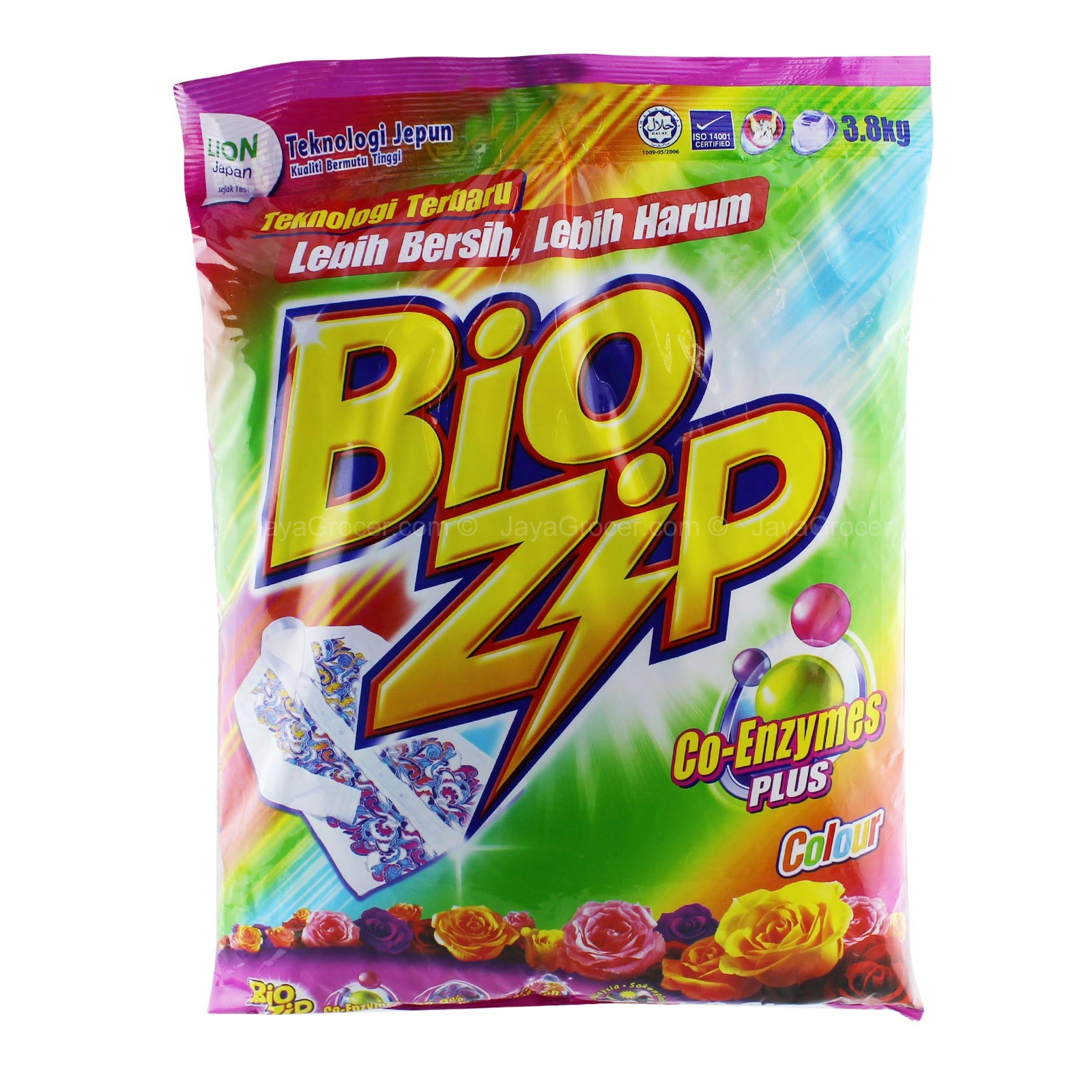 BIO ZIP COLOUR POWDER 3.8KG *1 – Jaya Grocer | Plaza Jelutong