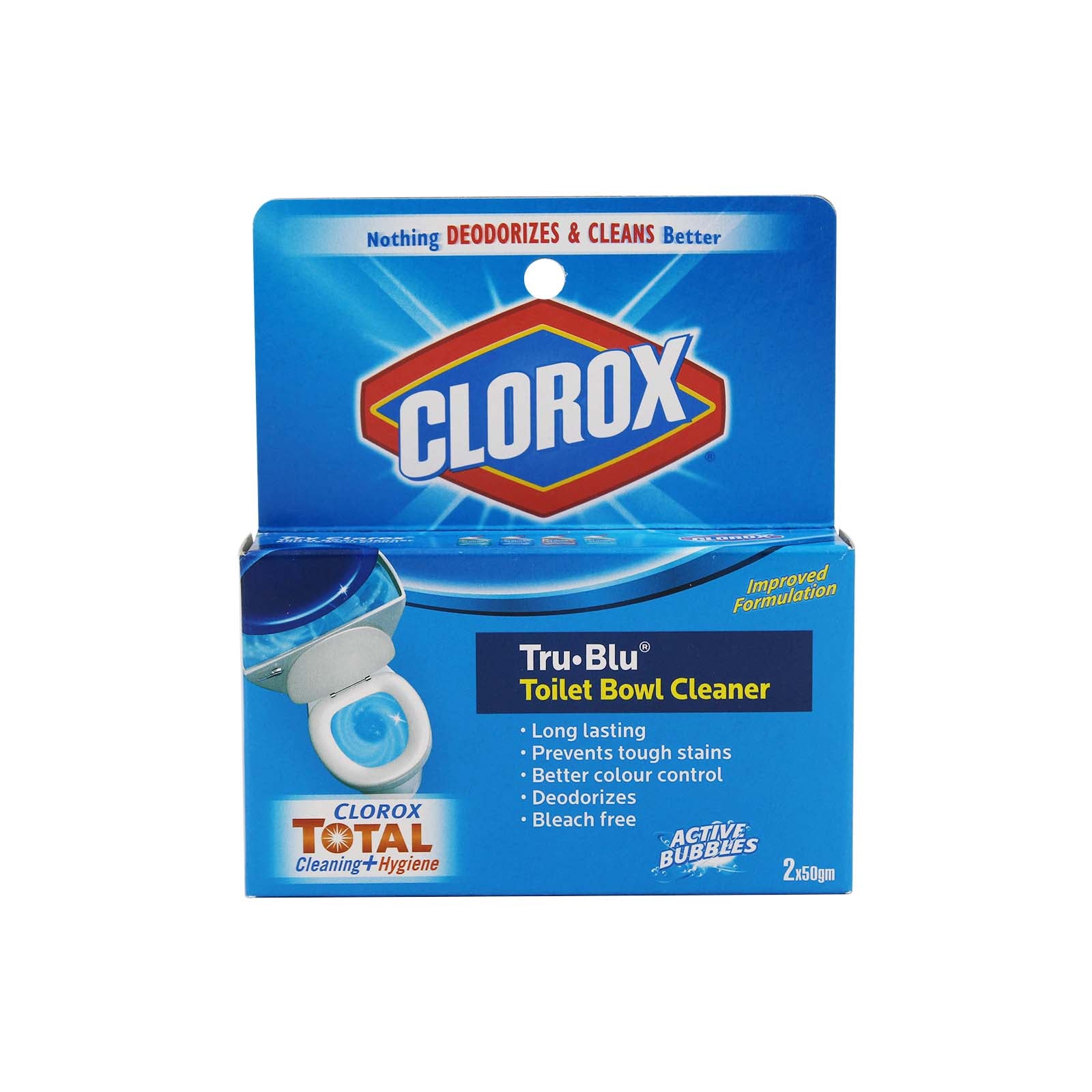 Clorox Tru Blu Toilet Bowl Cleaner 50g x 2 – Jaya Grocer | Plaza Jelutong