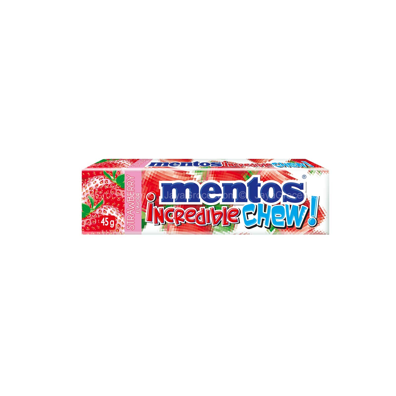 Mentos Incredible Strawberry Flavour Chew! 45g – Jaya Grocer | Plaza ...