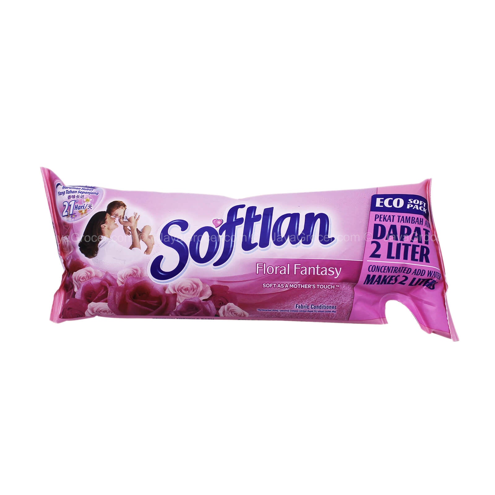 Softlan Floral Fantasy Fabric Softener Eco Soft Pack 500ml – Jaya ...