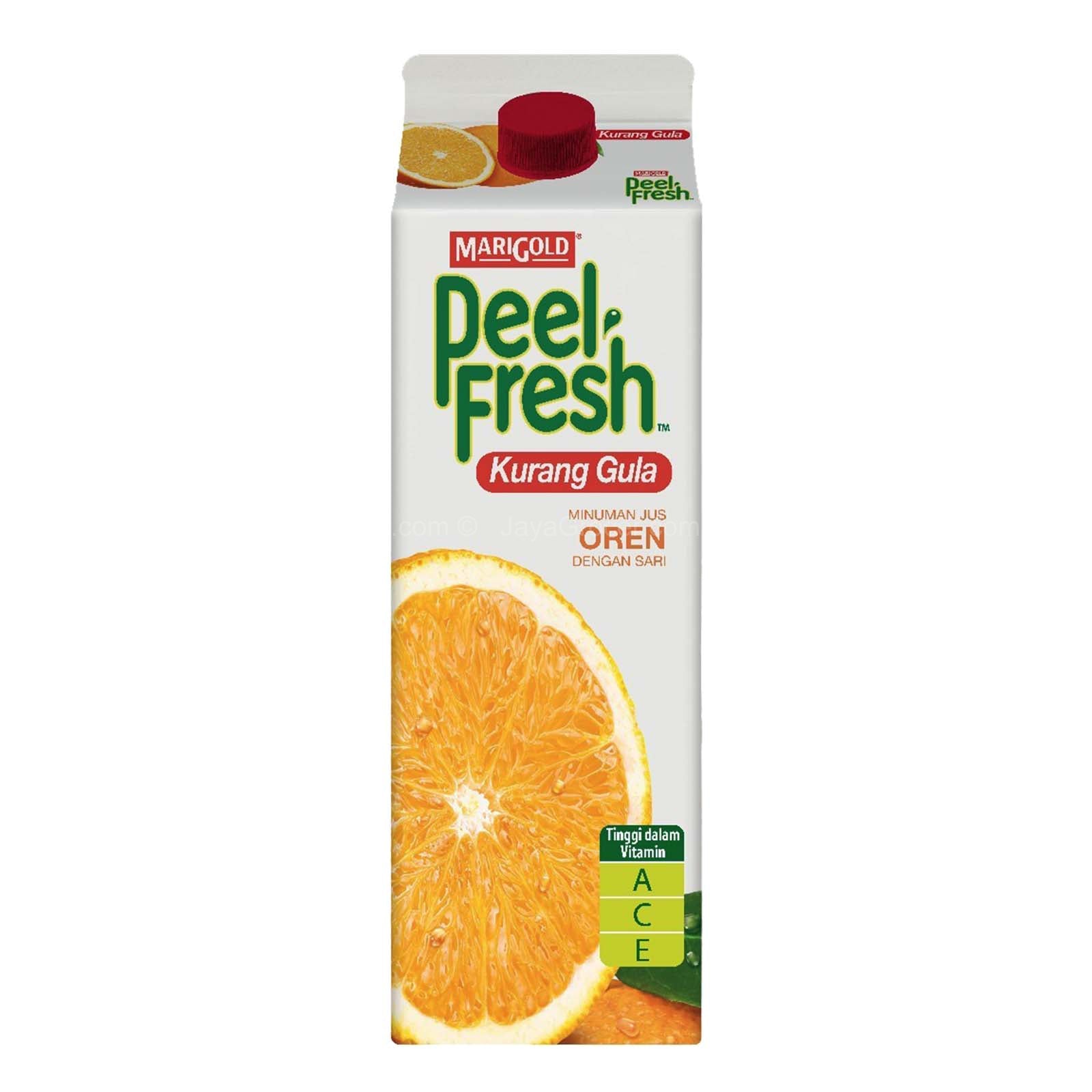 Marigold Peel Fresh Less Sugar Orange Juice with Pulp 1L – Jaya Grocer ...