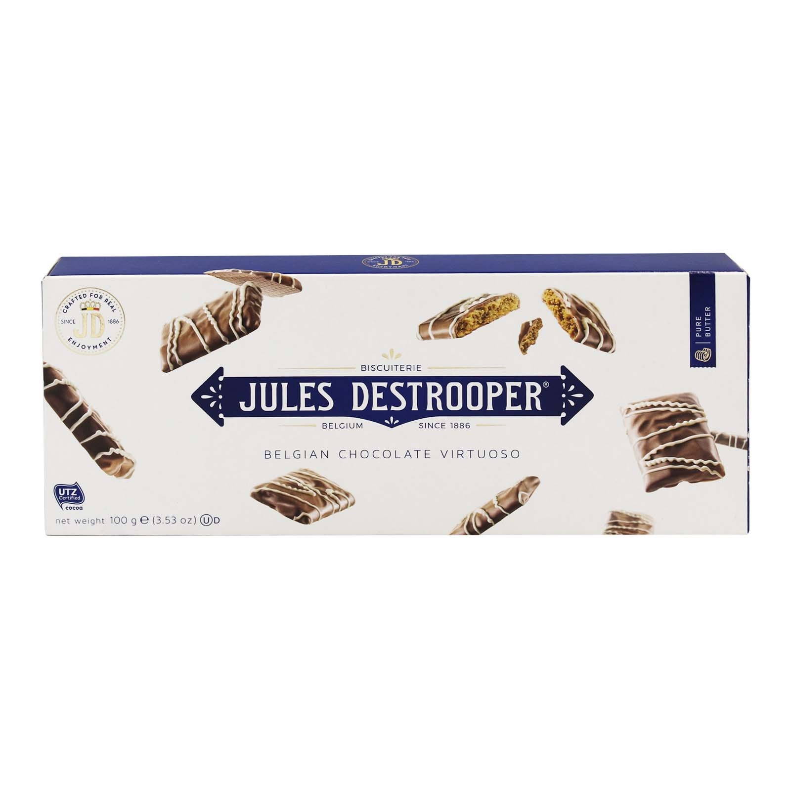 Jules Destrooper Belgian Chocolate Virtuoso Biscuit 100g – Jaya Grocer ...