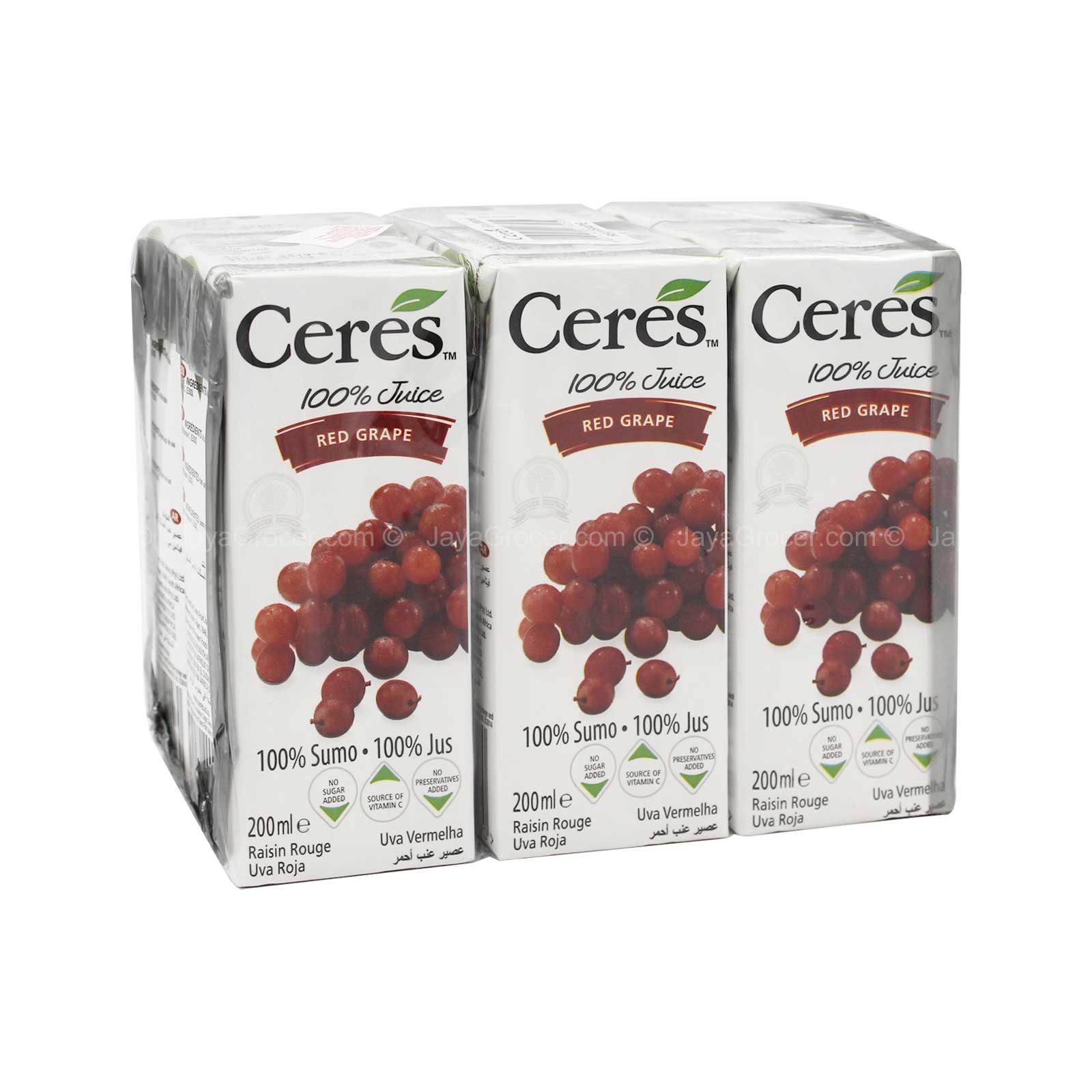 Ceres Red Grape Juice 200ml x 6