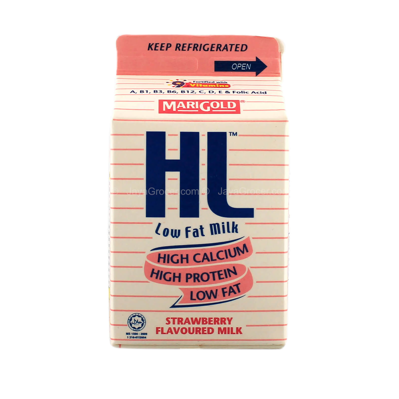 Marigold HL Low Fat Strawberry Flavoured Milk 200ml – Jaya Grocer ...