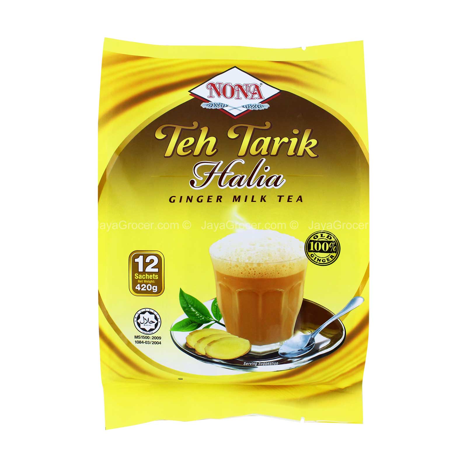 Nona Teh Tarik Halia (Ginger Milk Tea) 35g x 12 – Jaya Grocer | Plaza ...