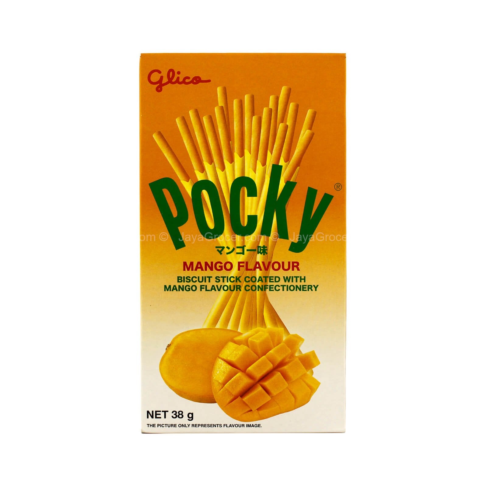 Glico Pocky Mango Flavour Biscuit Stick 38g – Jaya Grocer | Plaza Jelutong