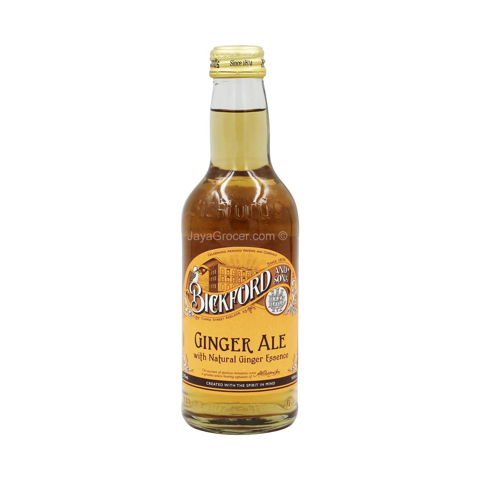 Bickford and Sons Ginger Ale with Natural Ginger Essence 275ml – Jaya ...