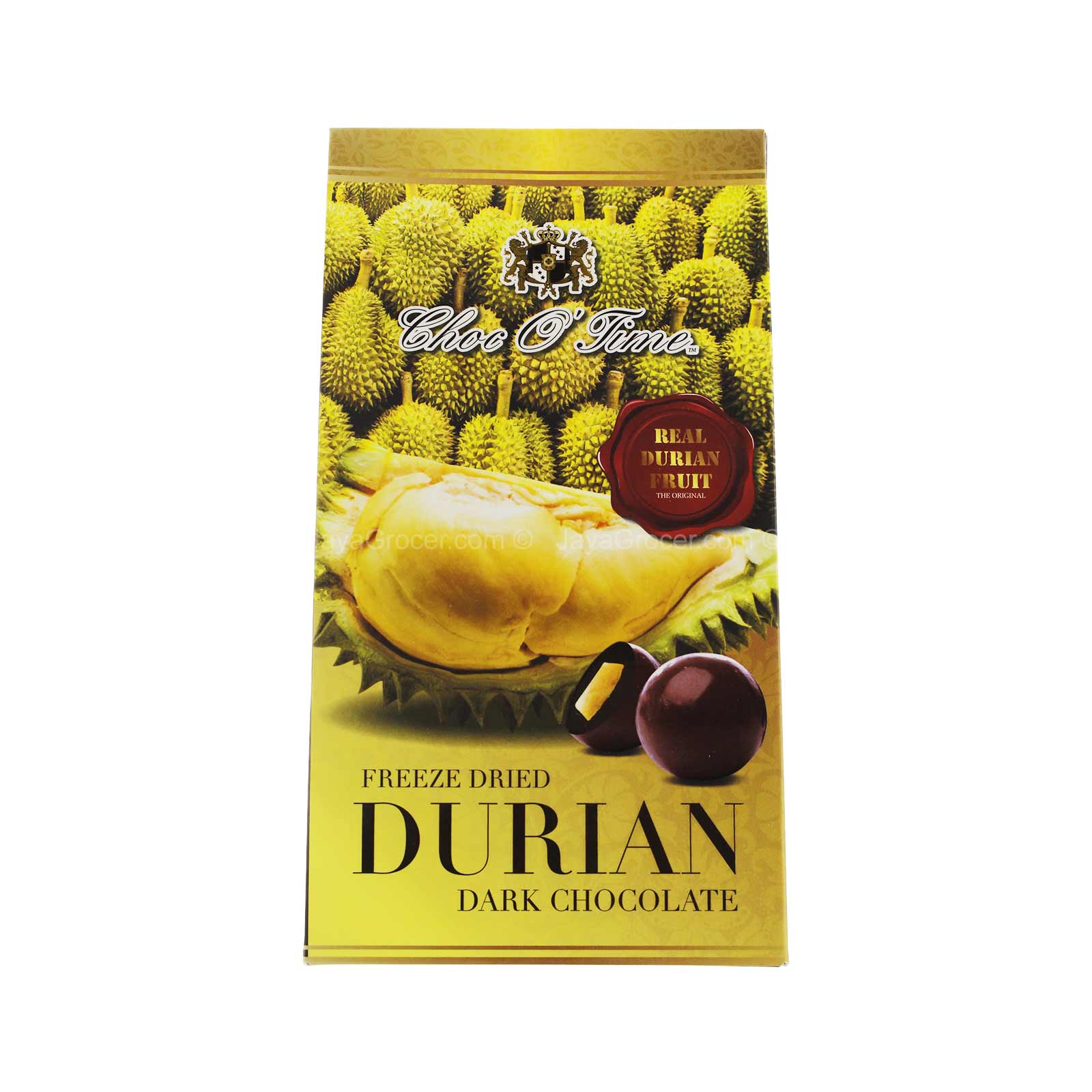 Choc O Time Freeze Dried Durian Dark Chocolate 120g – Jaya Grocer ...
