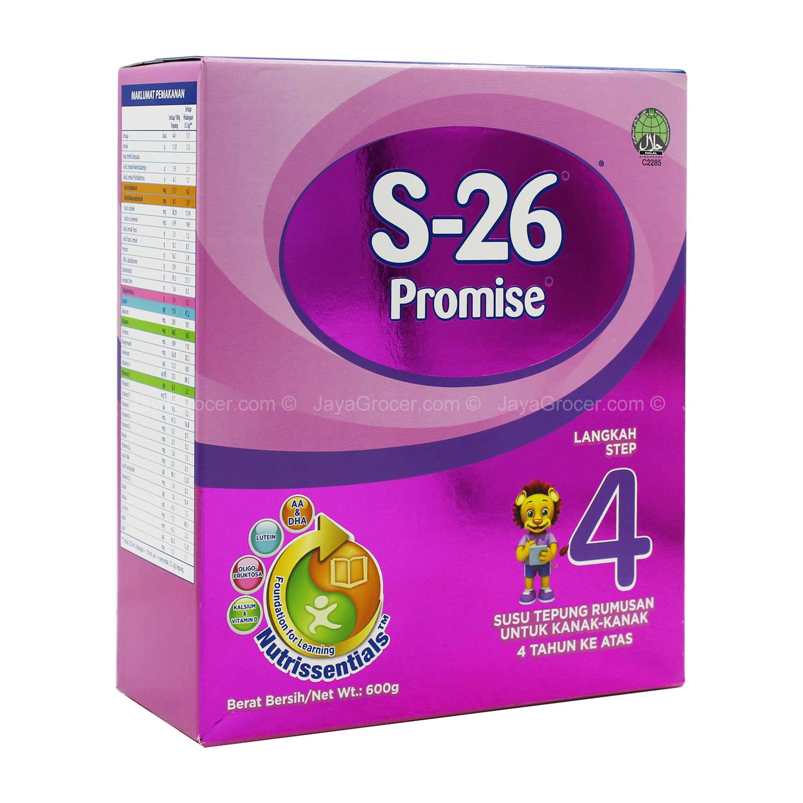 Wyeth S-26 Promise Step 4 Formulated Milk Powder 600g – Jaya Grocer ...