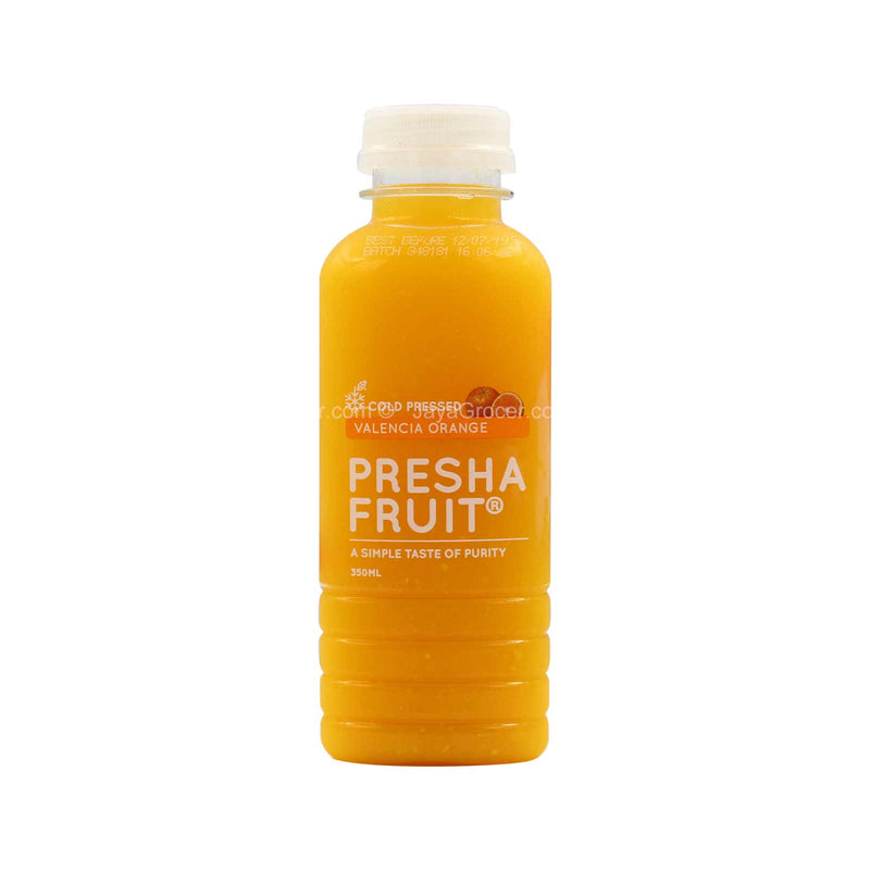 Presha Fruit Cold Pressed Valencia Orange Juice 350ml