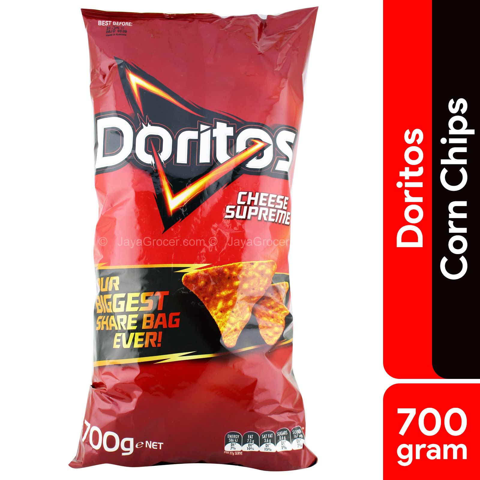 Doritos Cheese Supreme Corn Chips 700g – Jaya Grocer | Plaza Jelutong