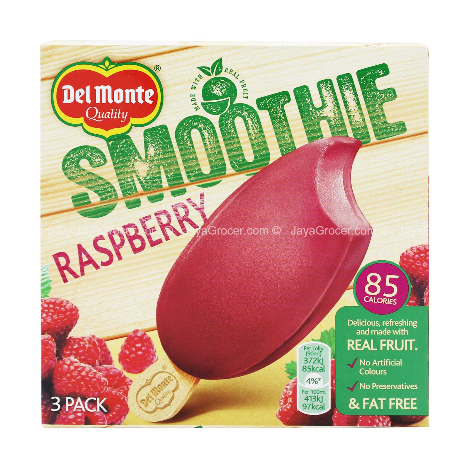 Del Monte Raspberry Smoothie Ice Lolly 90ml x 3 – Jaya Grocer | Plaza ...