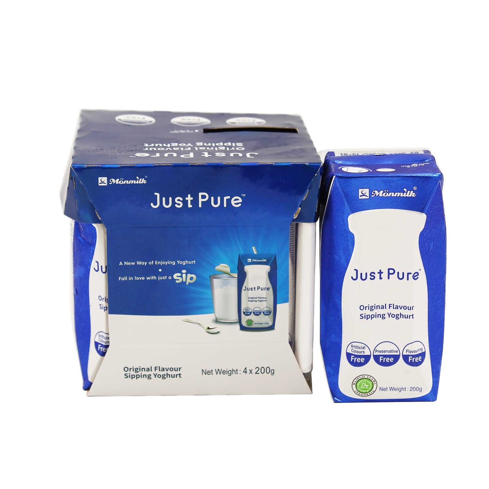 Just Pure Original Flavour Sipping Yogurt 200g – Jaya Grocer | Plaza ...