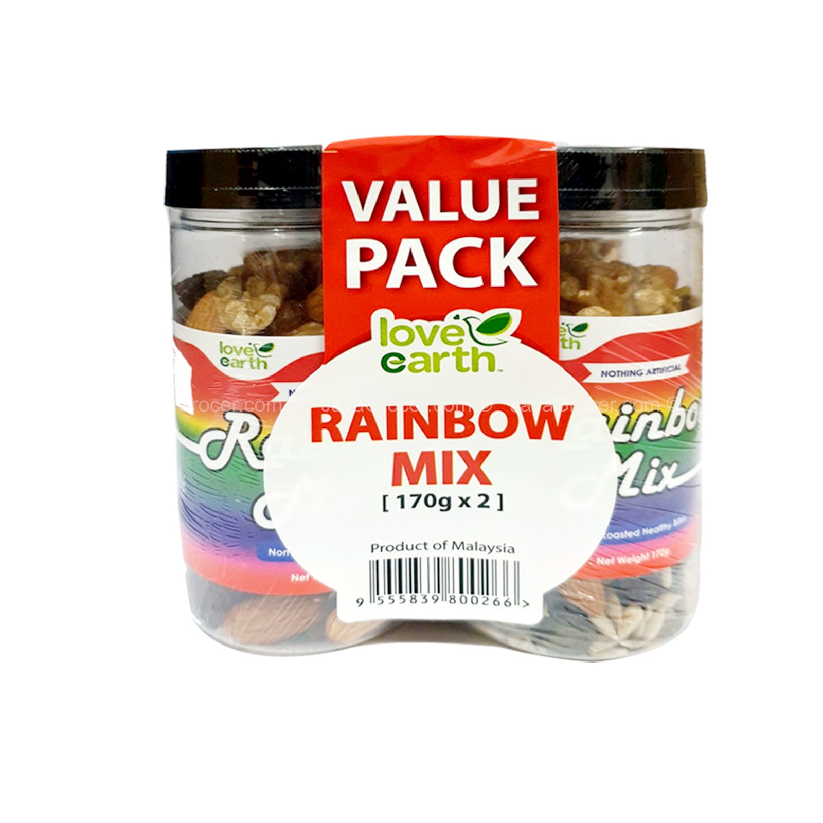 Love Earth Rainbow Mixed Nuts 170g x 2 – Jaya Grocer | Plaza Jelutong